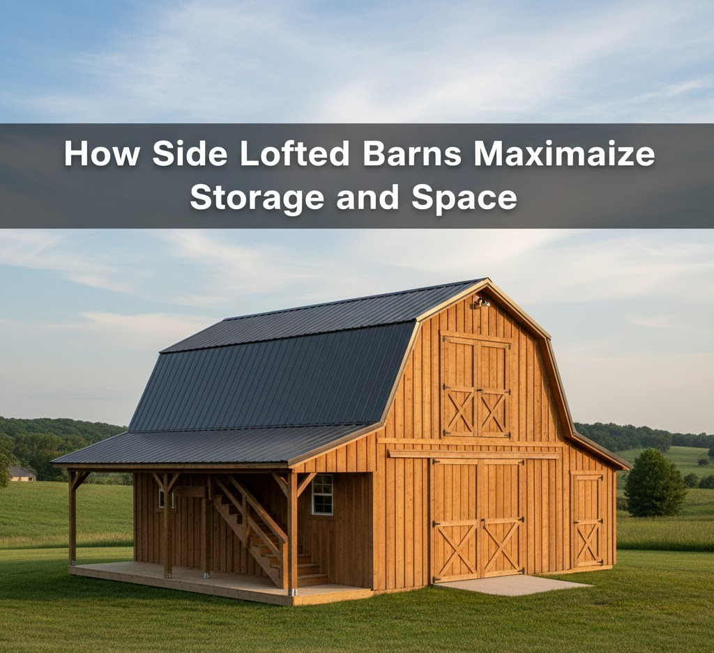 How Side Lofted Barns Maximize Storage and Space