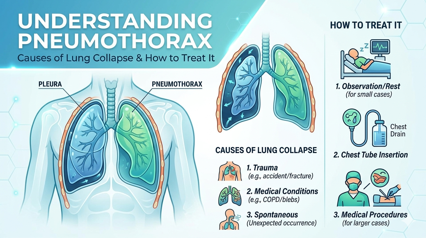 Understanding Pneumothorax: Lung Collapse Causes & Care